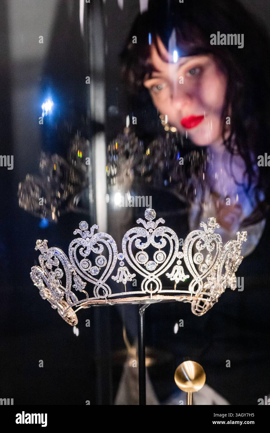 London, UK. 9th Apr, 2025. The Manchester Tiara, Cartier Paris, special ...