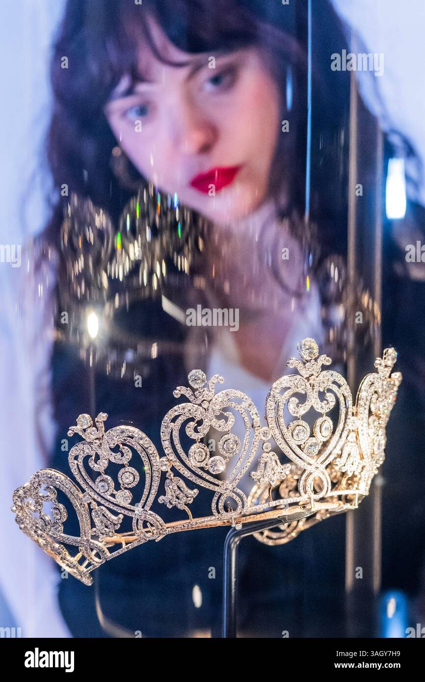 London, UK. 9th Apr, 2025. The Manchester Tiara, Cartier Paris, special ...