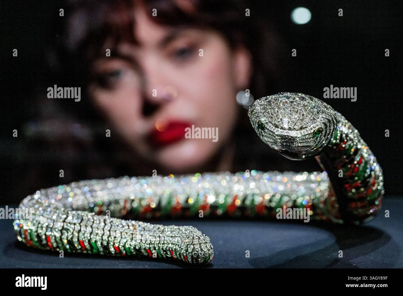 London, UK. 9 Apr 2025. Snake Necklace, 1968, ordered by Maria Felix ...
