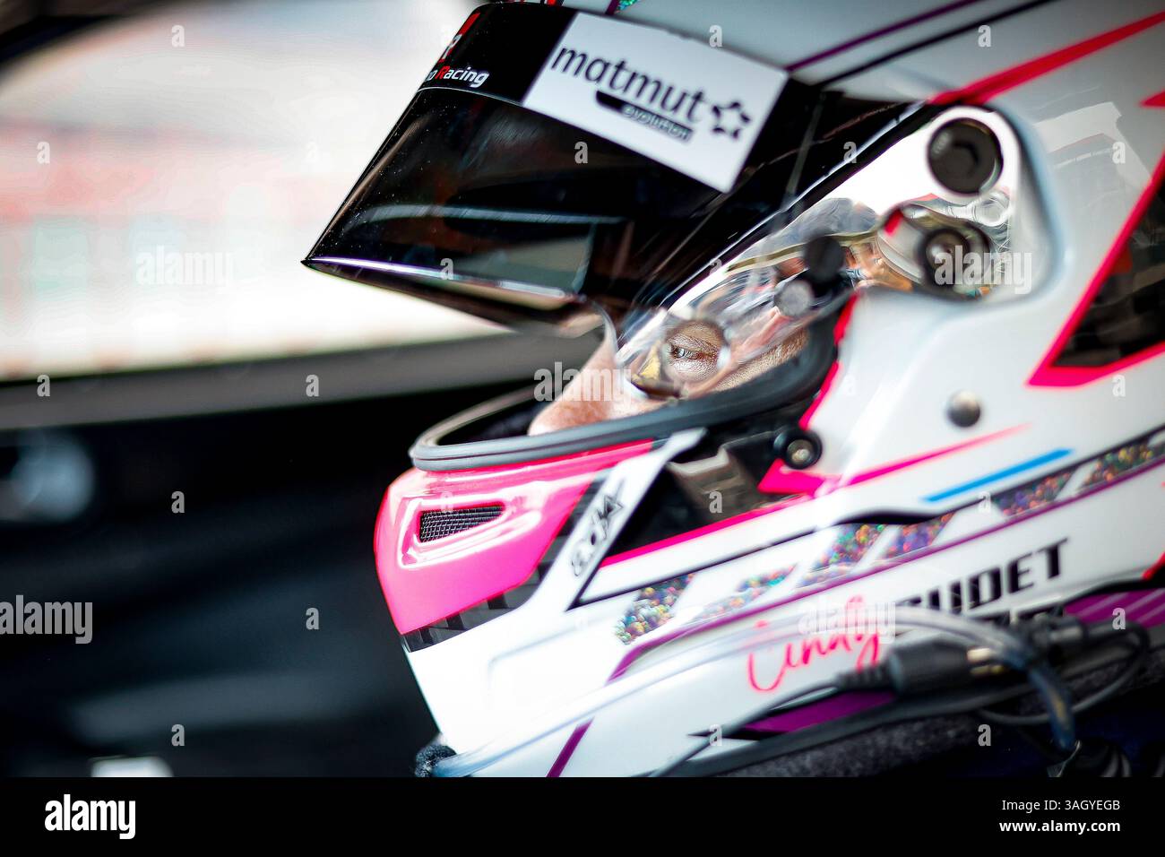 Barcelona, Espagne. 04th Apr, 2025. GUDET Cindy (fra), MRacing, Ligier JS2 R, portrait during ...