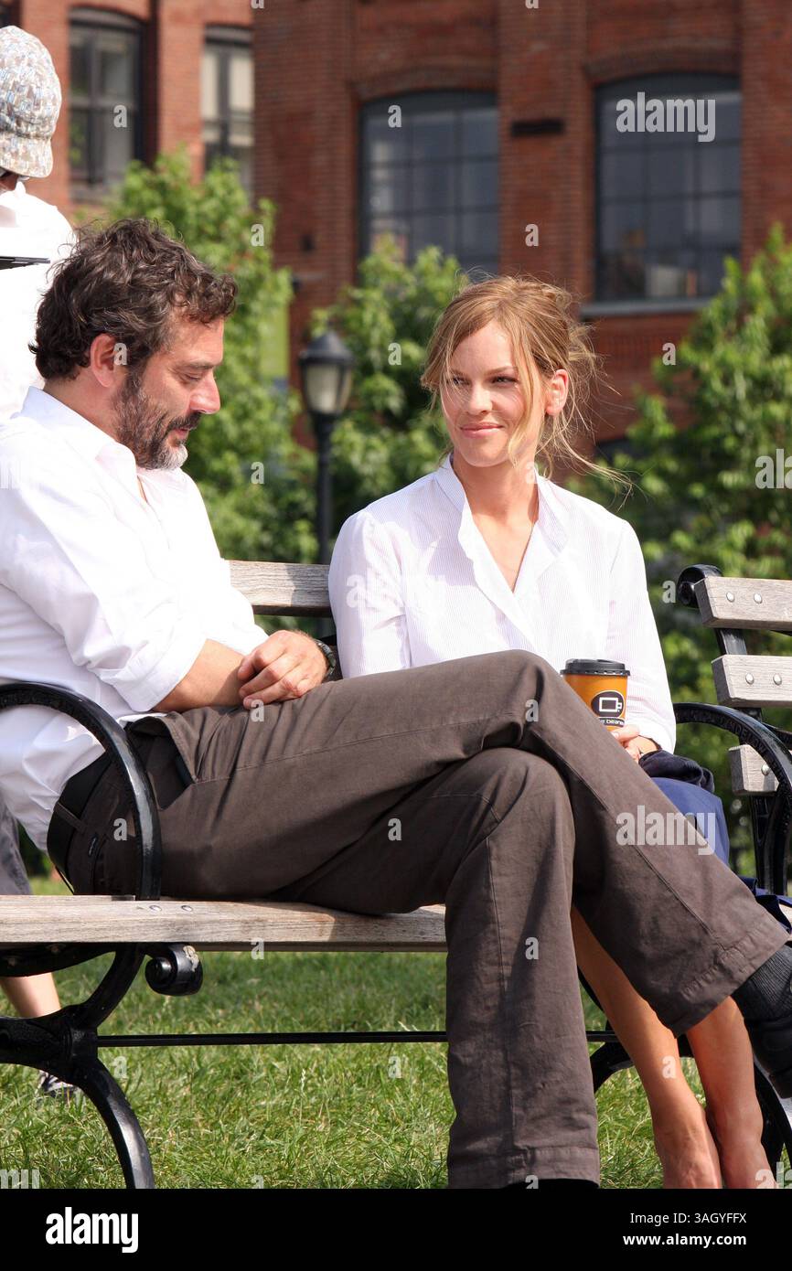 July 1 2009, New York City Actors Jeffrey Dean Morgan and Hilary Swank ...