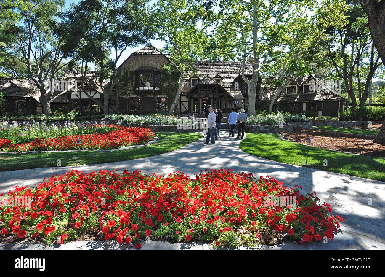 Jul. 2, 2009 - Los Olivos, California, USA - The media gets a rare look ...