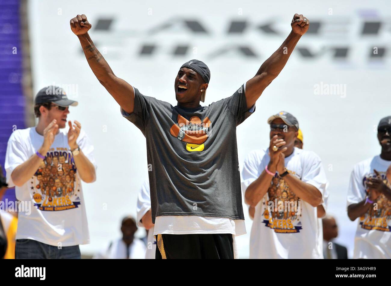 Los angeles lakers championship hi-res stock photography and images - Alamy