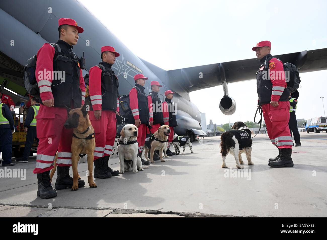 Beijing, China. 9th Apr, 2025. Members of the China International ...