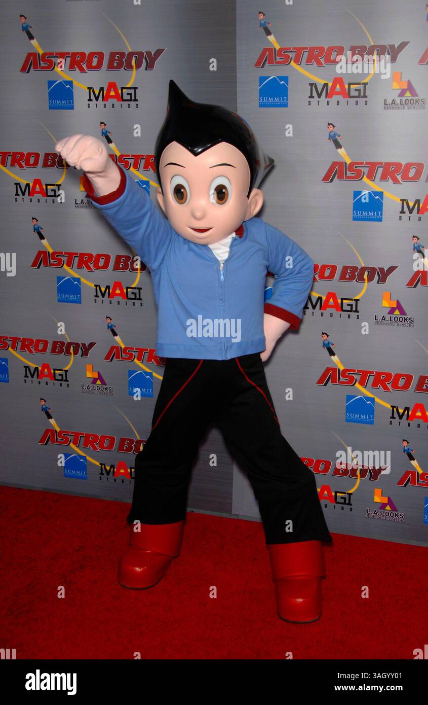 Astro Boy Character during the premiere of the new movie from Summit ...