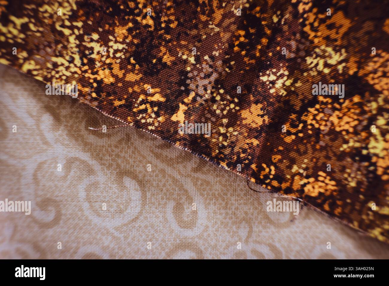 Elegant textile patterns with warm tones Stock Photo - Alamy