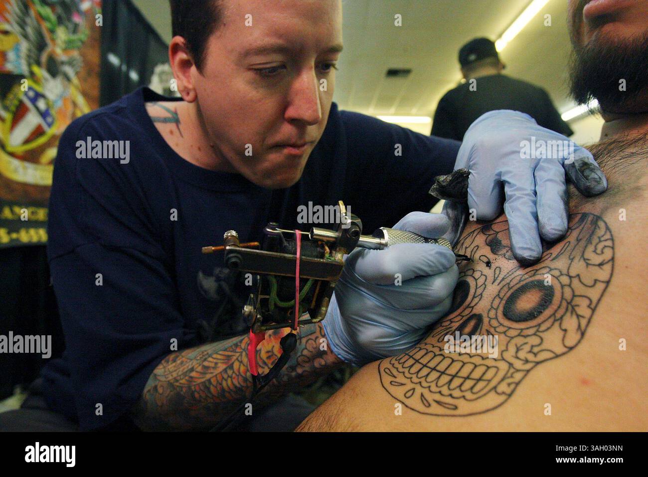 FOR METRO - Tattoo artist Joe Radnik, of Elm Street Tattoo in Dallas ...
