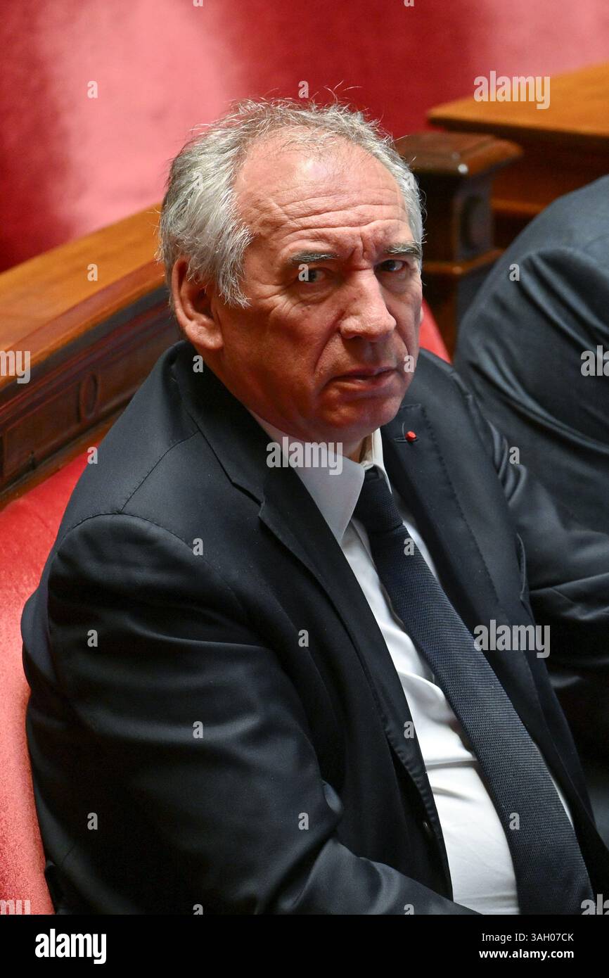 Prime Minister Francois Bayrou during Questions to the Government at ...