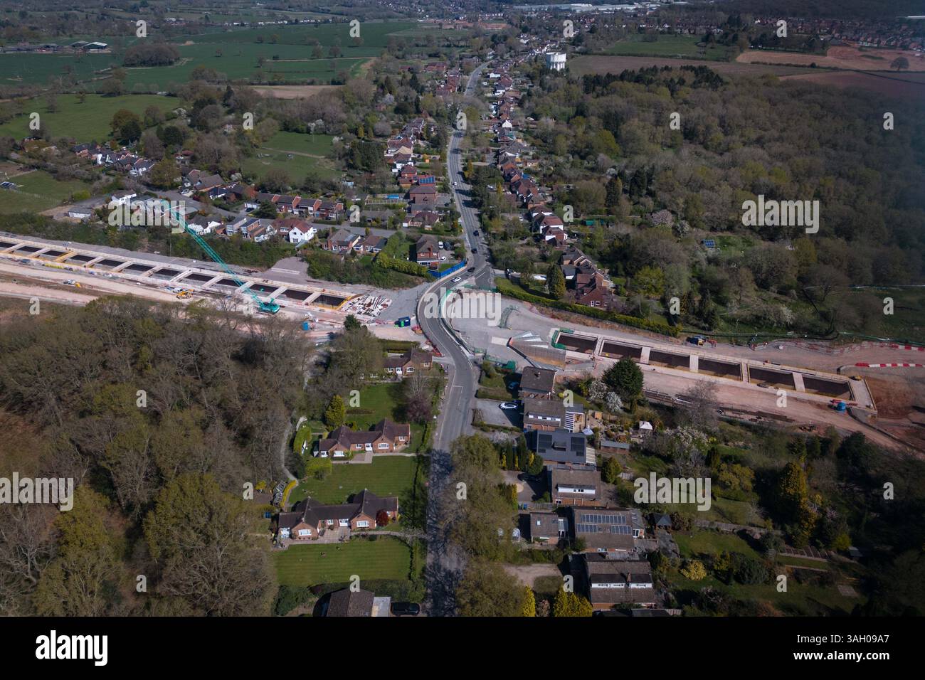Burton Green, Warwickshire, 9th April 2025: The small village of Burton ...
