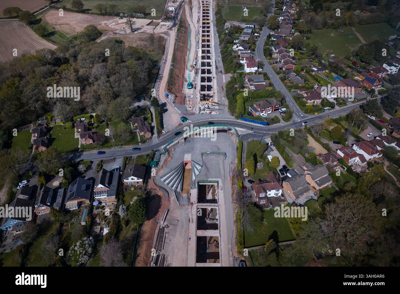 Burton Green, Warwickshire, 9th April 2025: The small village of Burton ...