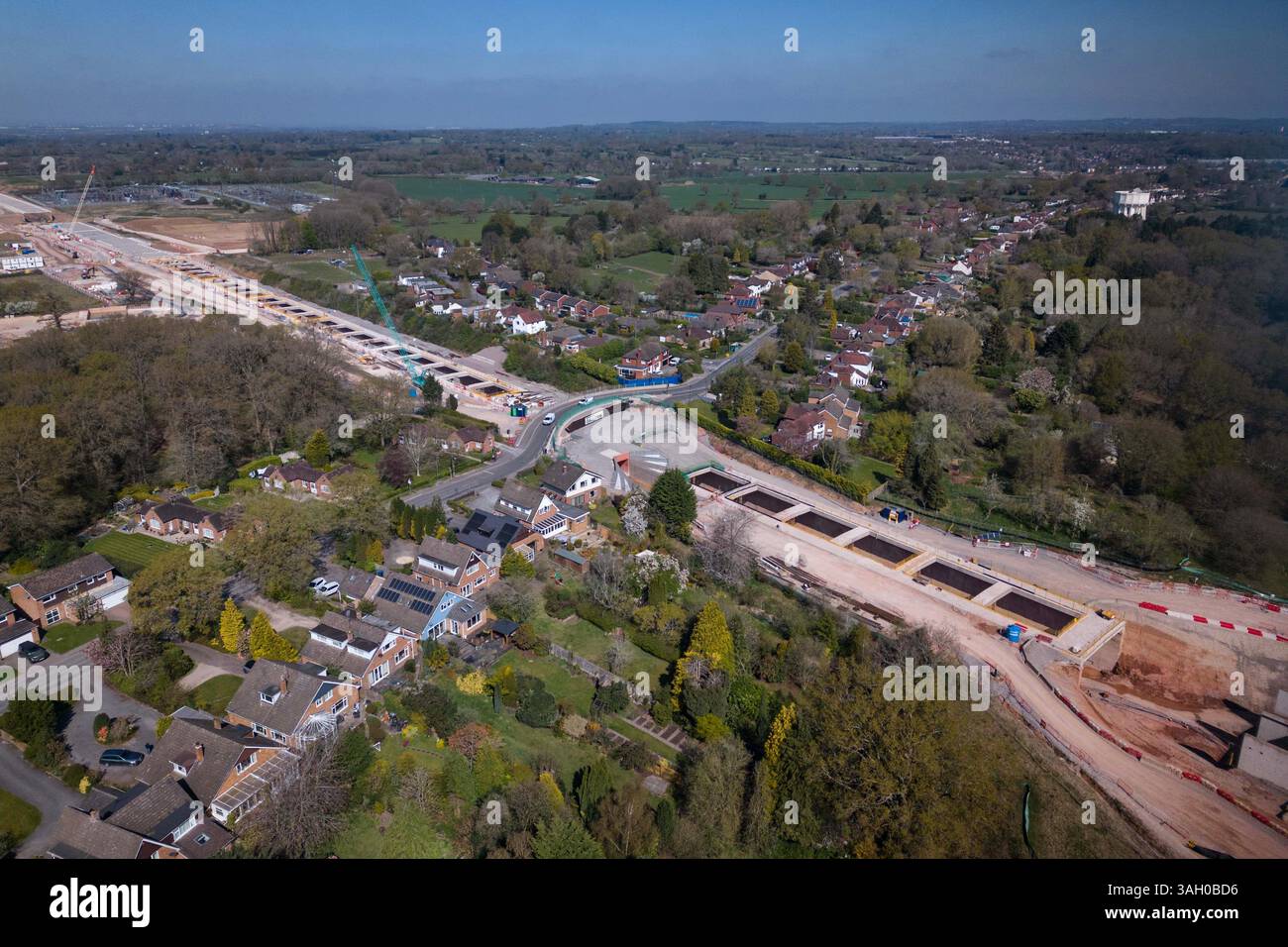 Burton Green, Warwickshire, 9th April 2025: The small village of Burton ...