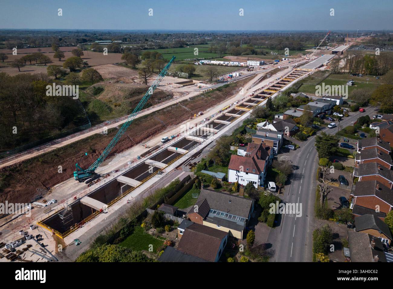 Burton Green, Warwickshire, 9th April 2025: The small village of Burton ...