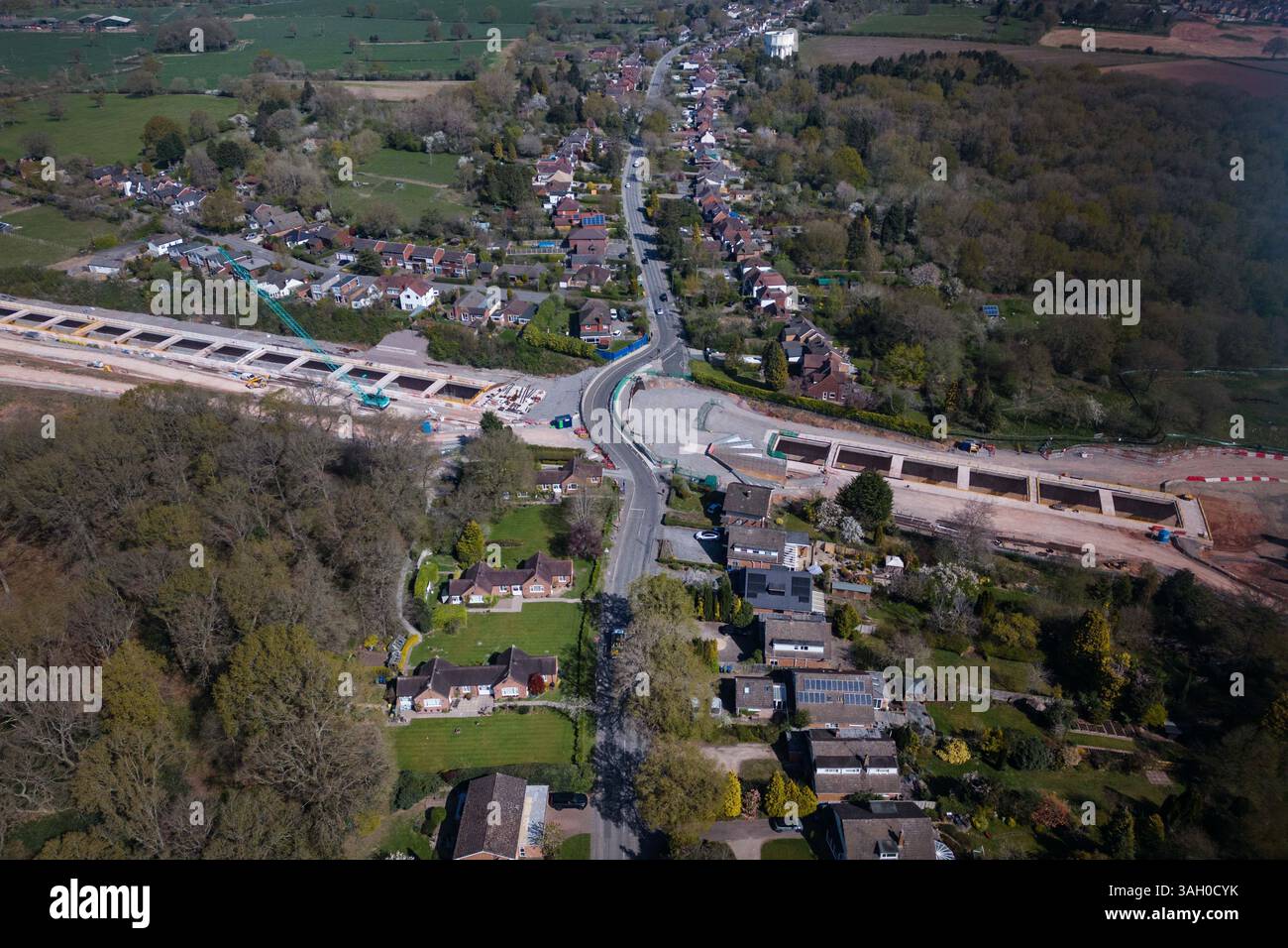 Burton Green, Warwickshire, 9th April 2025: The small village of Burton ...