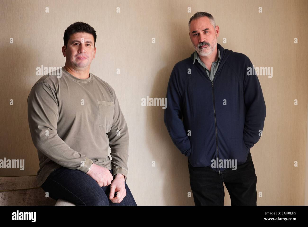 Ray Mendoza, left, and Alex Garland, co-writers and co-directors of the ...