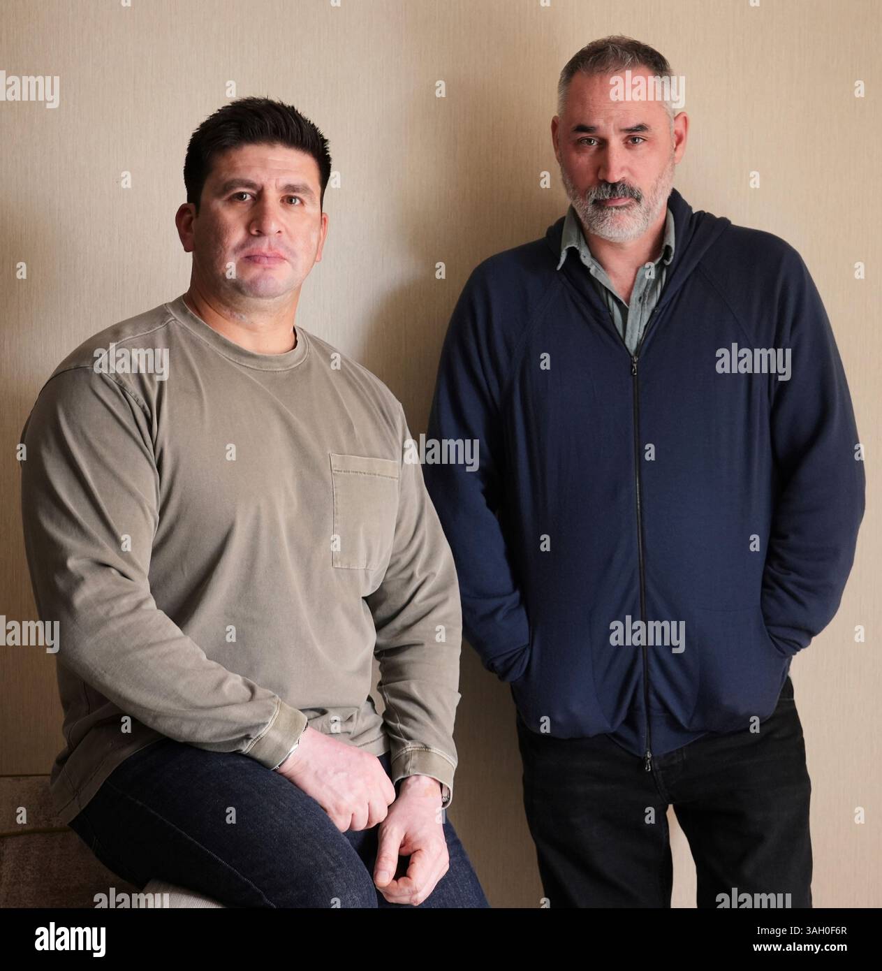 Ray Mendoza, left, and Alex Garland, co-writers and co-directors of the ...