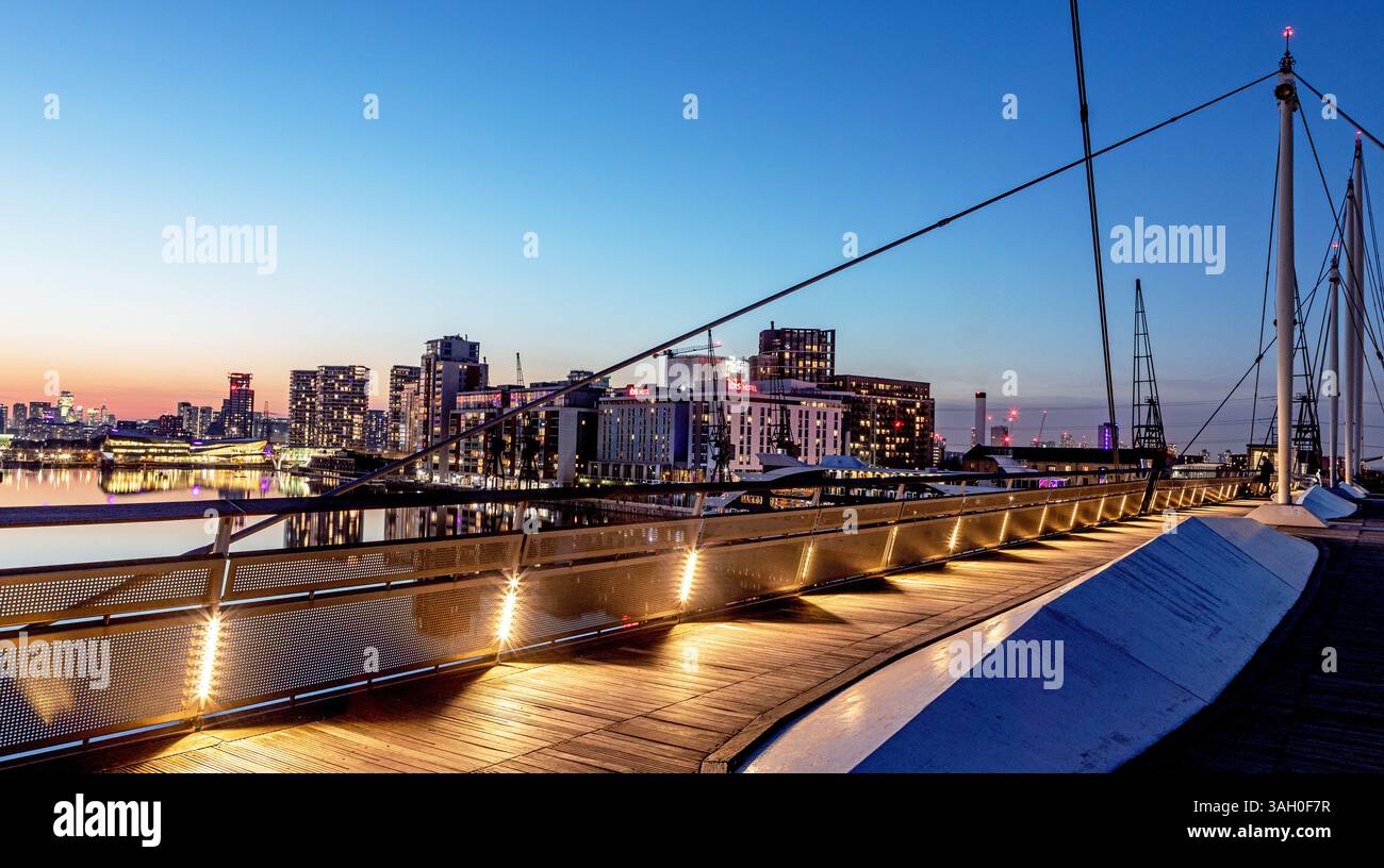 The Royal Victorian Dock Bridge Custom House London UK Stock Photo - Alamy