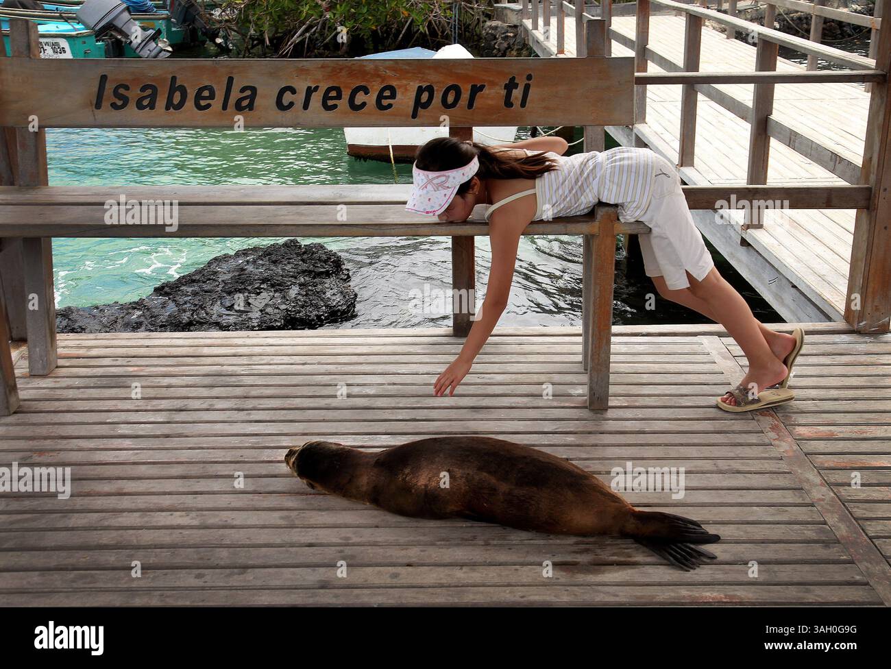 June 21, 2009 - Isabela Island, Galapagos, Ecuador - A young Japanese ...