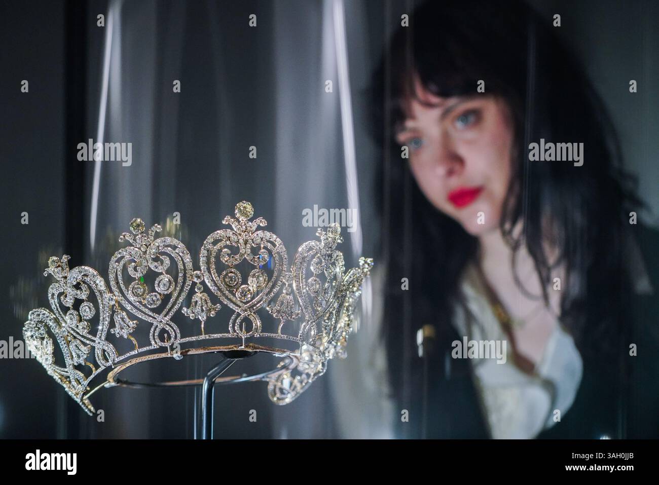 London UK 9 April 2025. Image: The Manchester Tiara, Cartier Paris ...