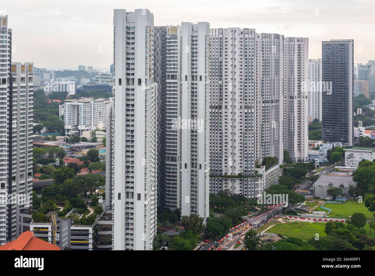 Trees are planted on buildings to beautify the surrounding amenity ...
