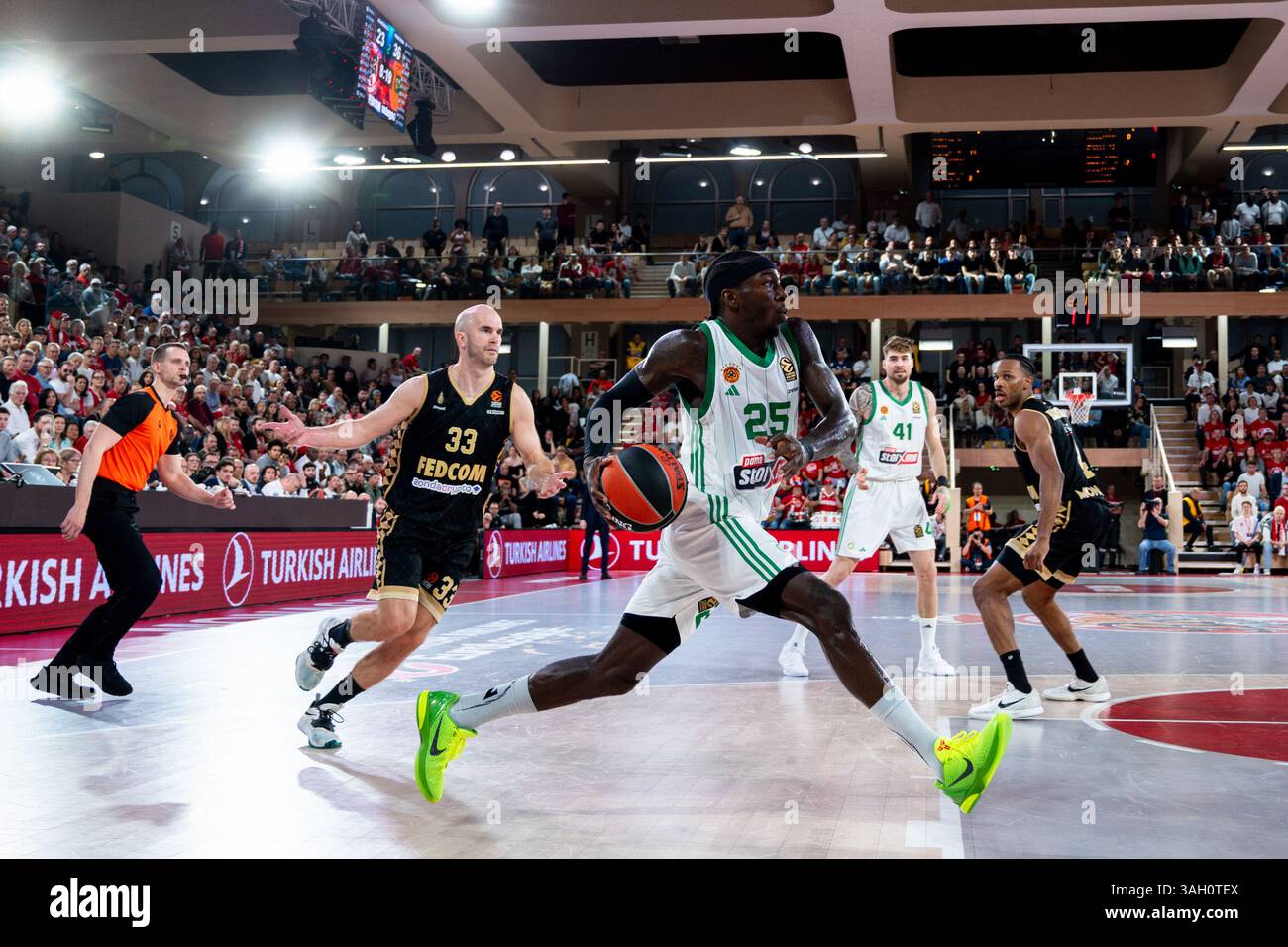 Monaco, Monaco. 03rd Apr, 2025. #25 kendrick Nunn, #41 Juancho ...