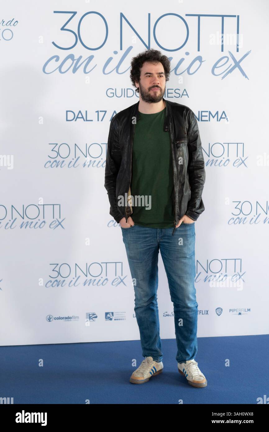 Rome, Italy, April 09, 2025 - Andrea Pisani attends at the photocall ...