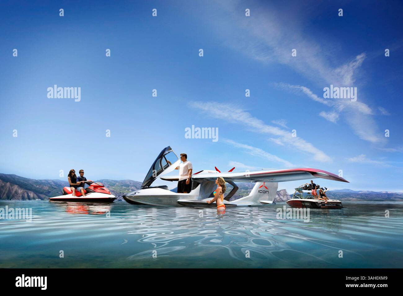 Jul 13, 2009 - Seal Beach, California, USA - The ICON A5 floatplane is ...