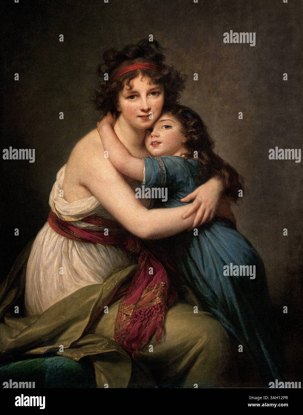 Élisabeth-Louise Vigée-Le Brun - Madame Vigée-Le Brun and her daughter ...