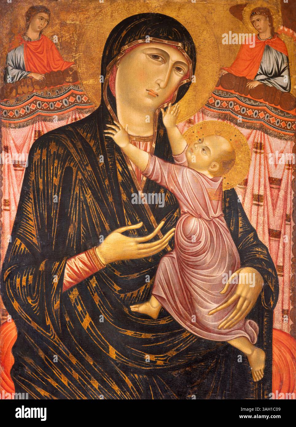 FLORENCE, ITALY - MARCH 18, 2025: The medieval painting of Madonna in the church Chiesa di San ...