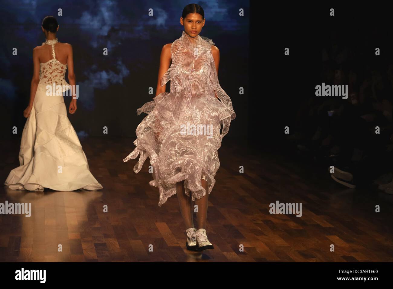 Sao Paulo, Brazil. Apr 8, 2025. Entertainment. Sao Paulo Fashion Week ...