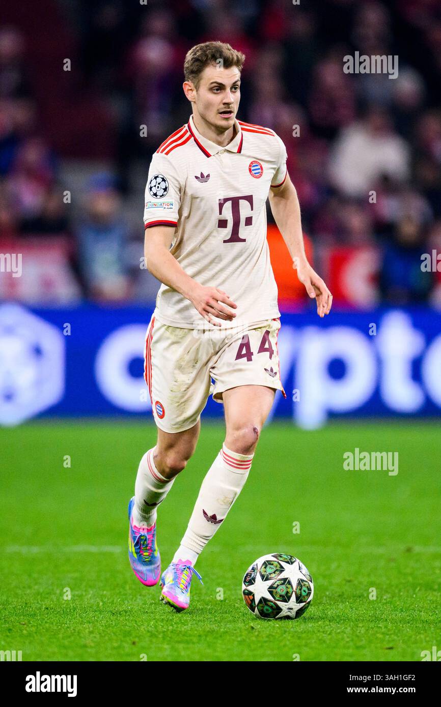 Munich, Germany. 08th Apr, 2025. Soccer: Champions League, Bayern ...