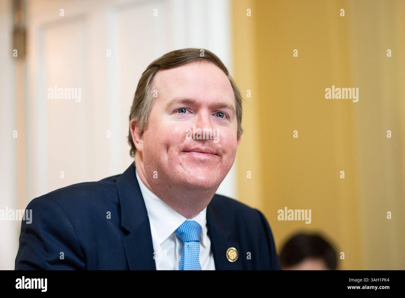 UNITED STATES - APRIL 9: Rep. Brian Jack, R-Ga., listens during the ...