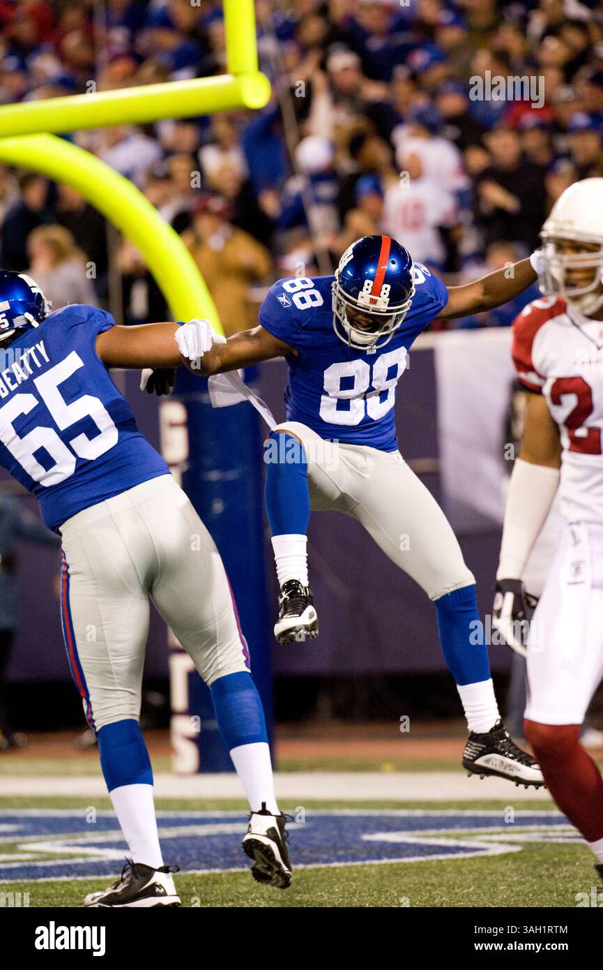 October 25 2009: Giants' wide receiver Hakeem Nicks (88) celebrates ...