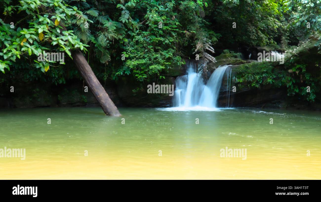 Brunei hidden waterfall Stock Photo - Alamy