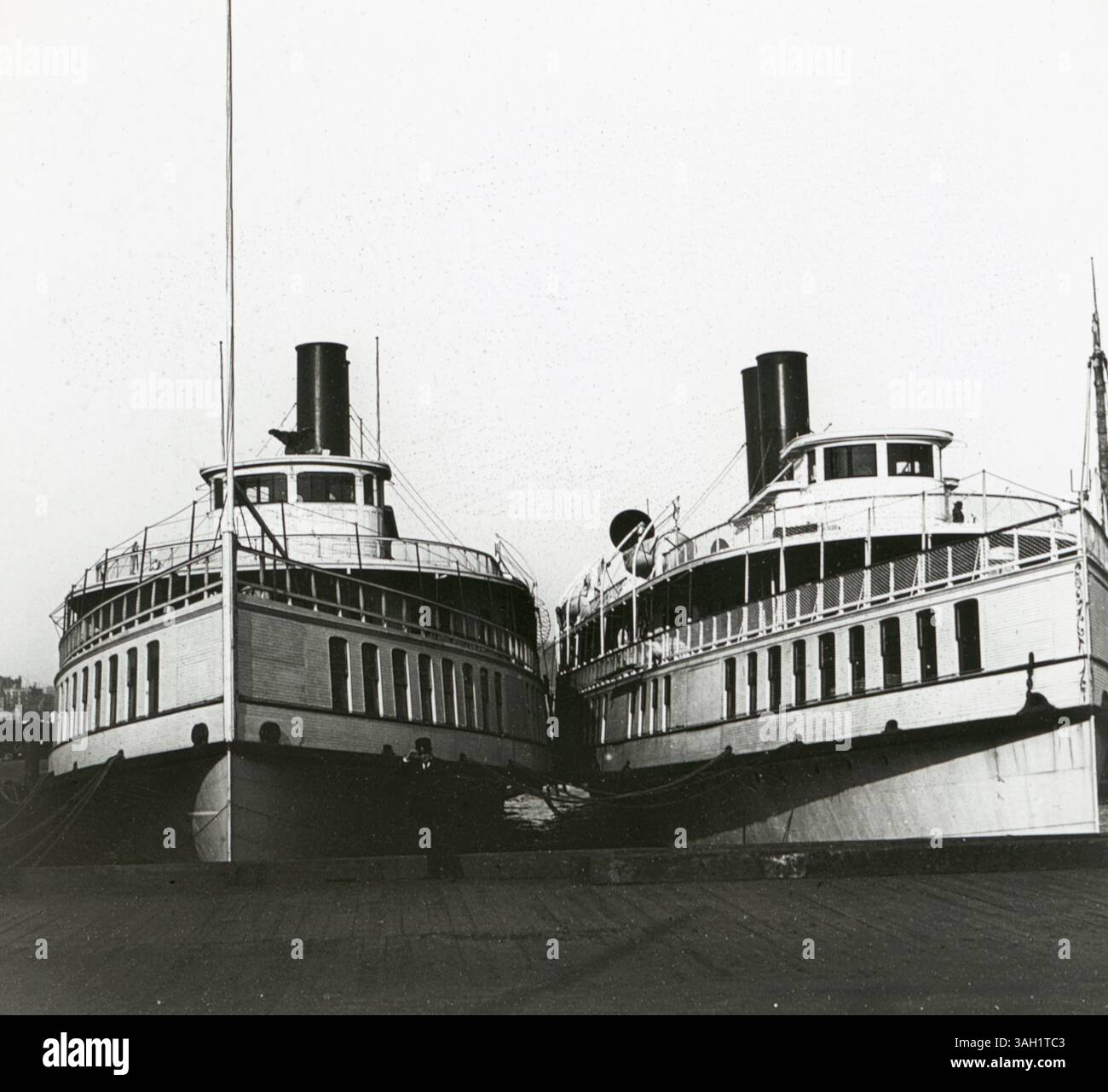 Sister Steamboats Sandy Hawk and Faircroft Docked Together – Historic ...