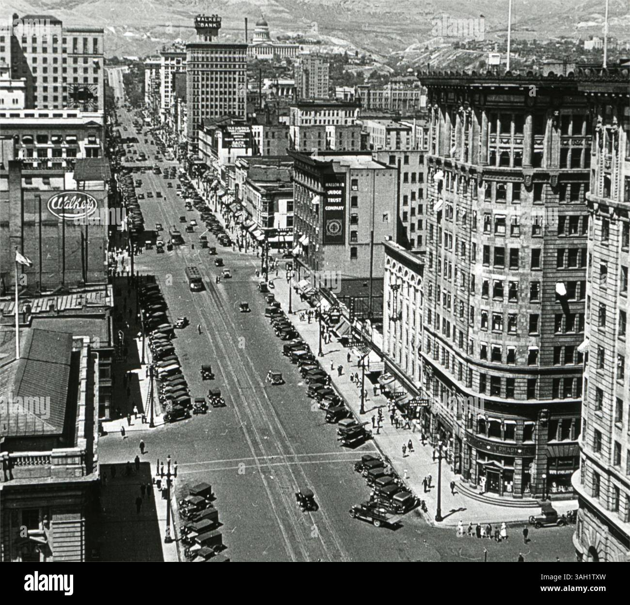 Historic View of Salt Lake City, Utah – 20th Century Architecture and ...