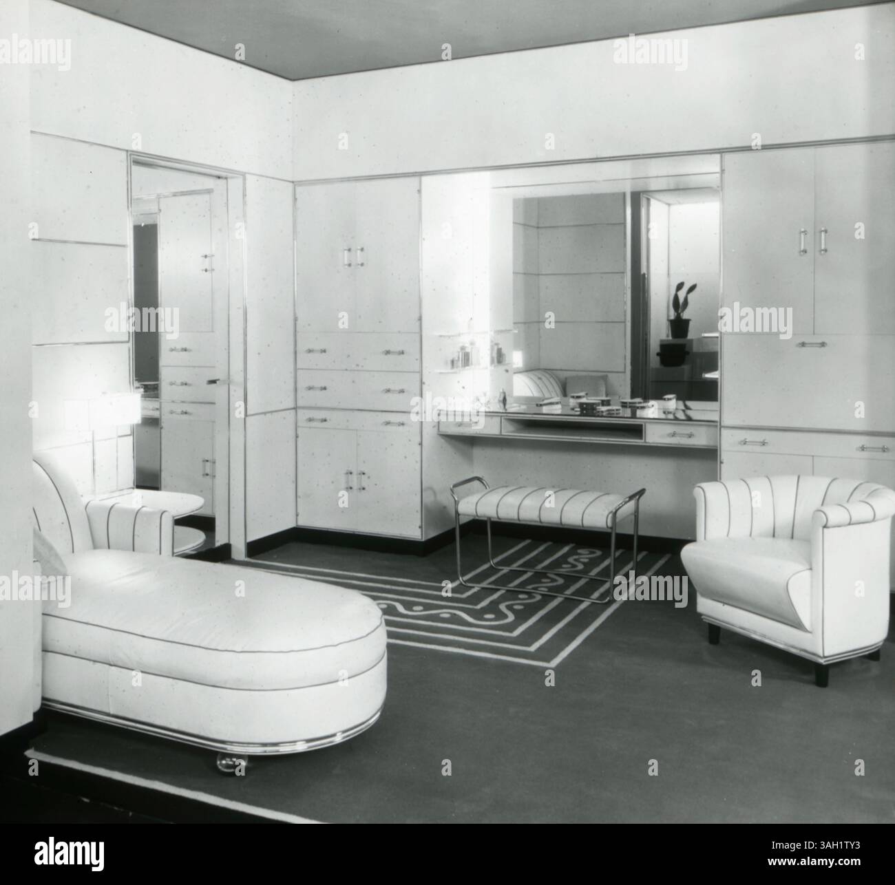 Interior, American, 20th cen. 1934. Woman's Dressing Room by Irvin H ...