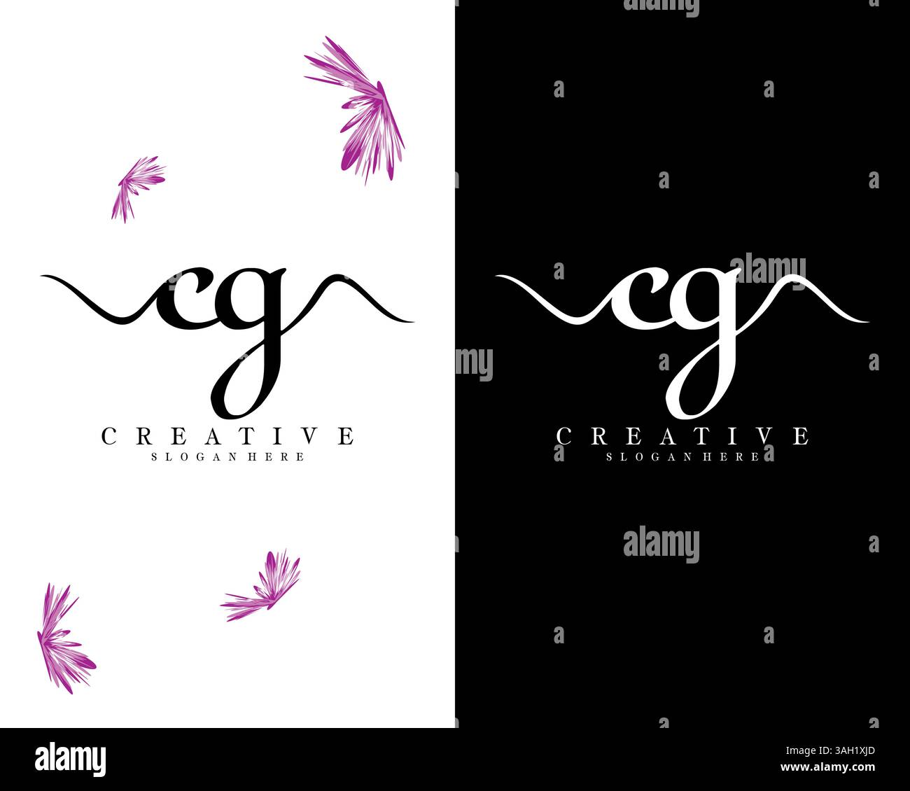 creative letter CG, GC logo design vector Stock Vector Image & Art - Alamy