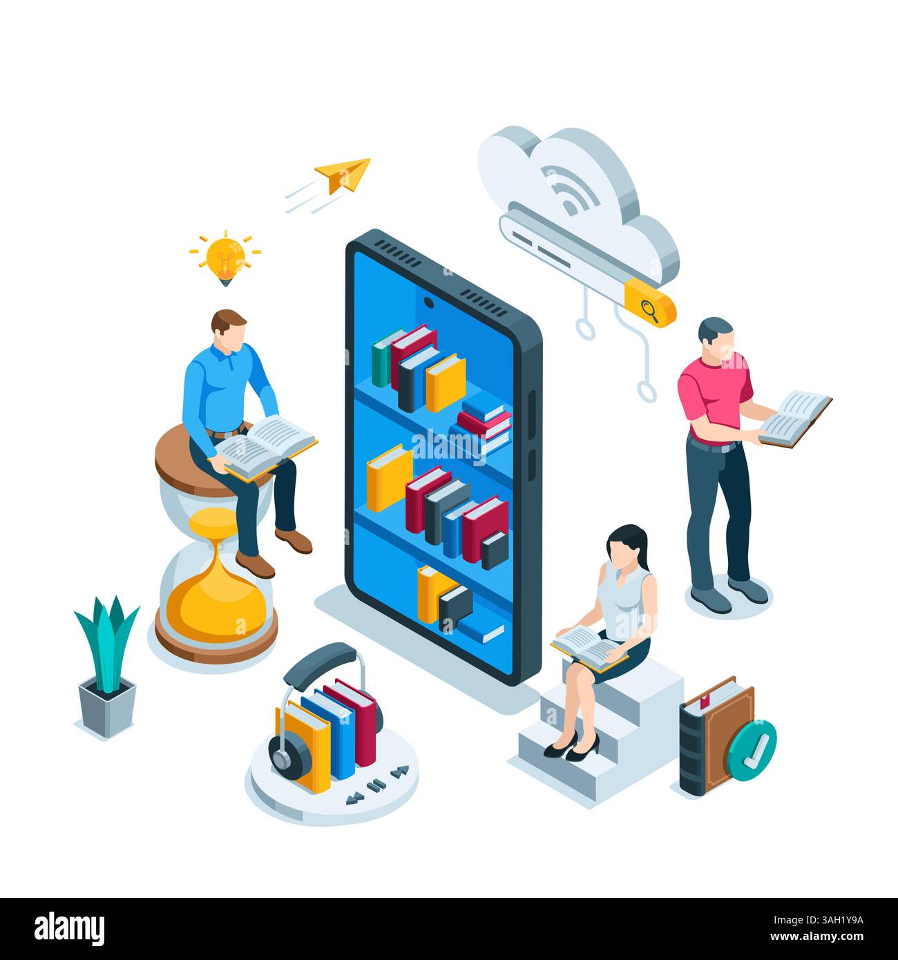 Bookshelves course Cut Out Stock Images & Pictures - Alamy