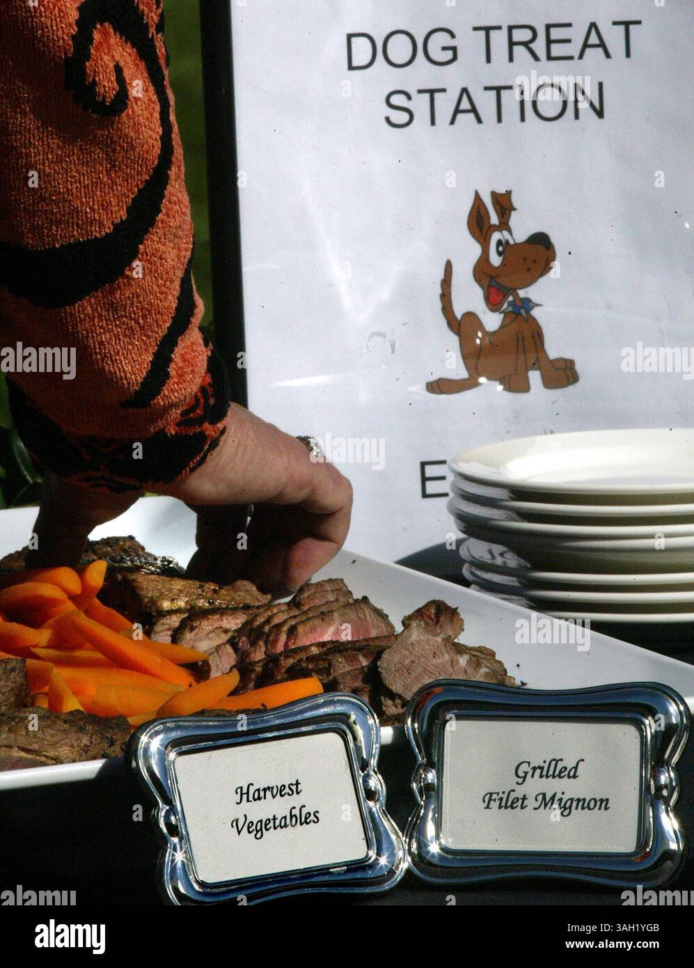 Grilled filet mignon was part of the doggie treats at the Howl-O- Ween ...