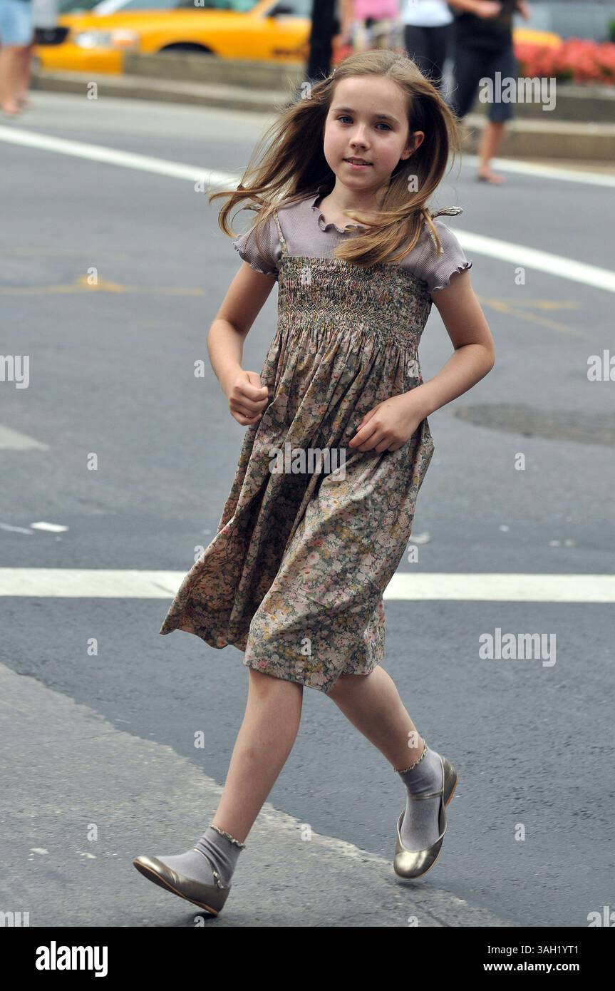 July 17 2009, New York City Actress Ruby Jerins on the set of 'Remember ...