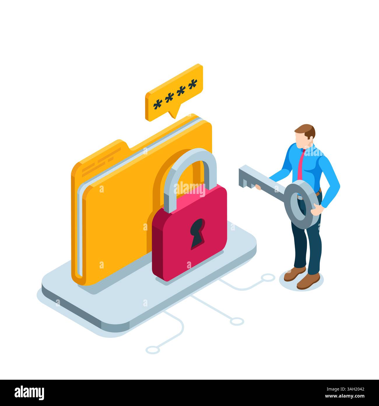 Personal data file protect color hi-res stock photography and images ...