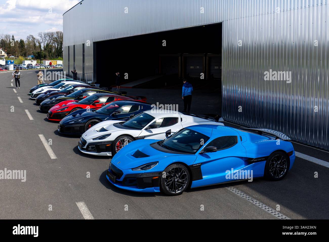 Zagreb, Croatia. 09th Apr, 2025. Rimac brought together eight Nevera ...