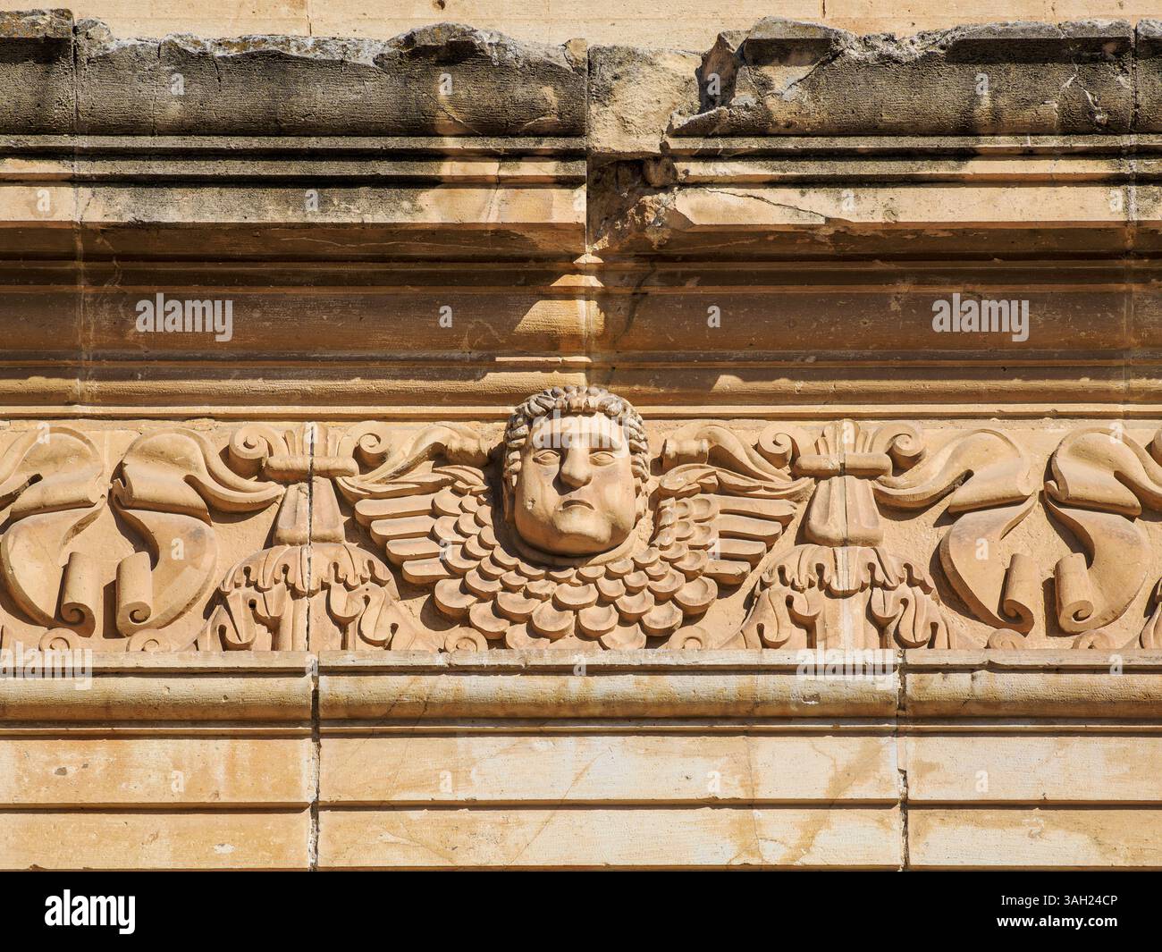 The Church of Santo Domingo de Guzman, detailed view, Oaxaca de Juarez ...