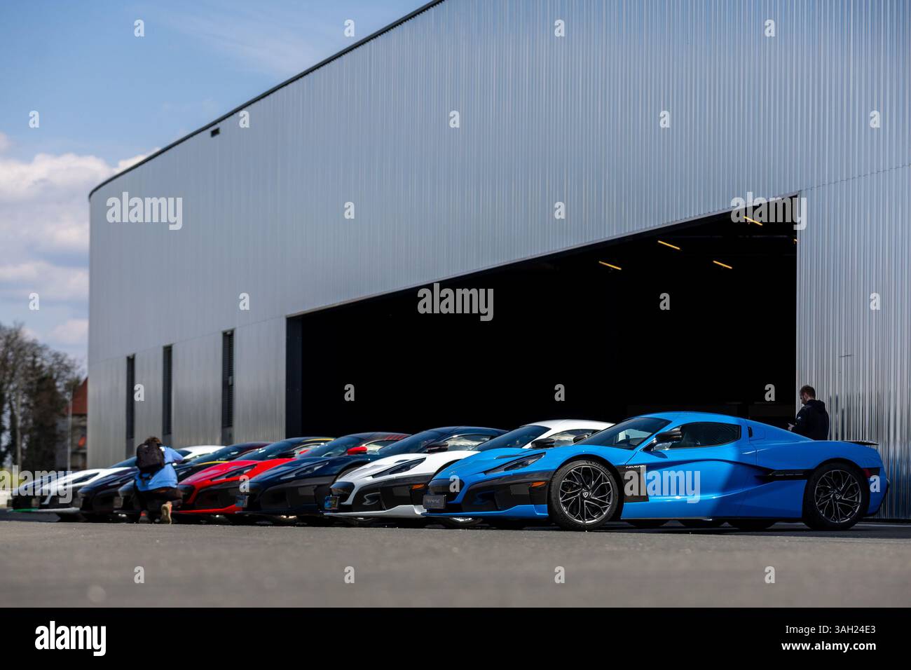 Zagreb, Croatia. 09th Apr, 2025. Rimac brought together eight Nevera ...