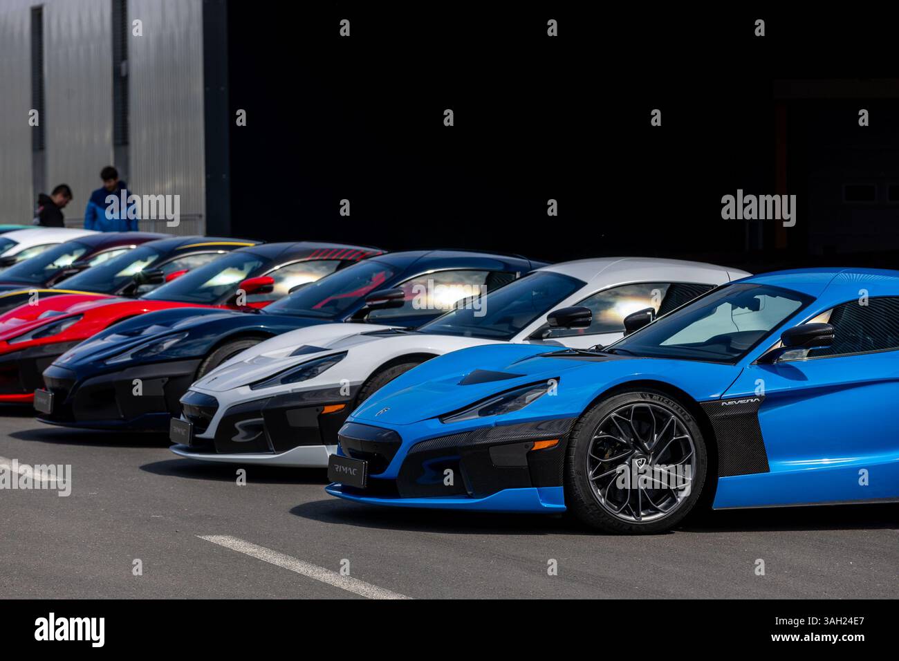 Zagreb, Croatia. 09th Apr, 2025. Rimac brought together eight Nevera ...