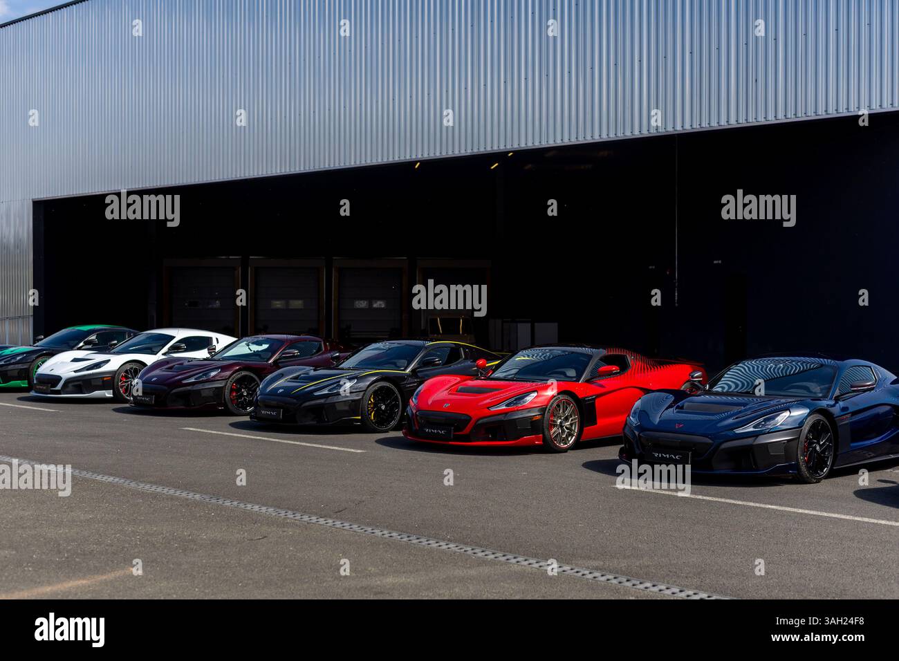 Zagreb, Croatia. 09th Apr, 2025. Rimac brought together eight Nevera ...