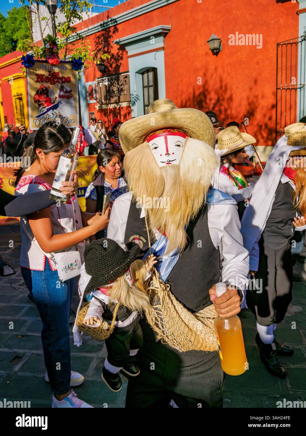 Carnival Parade at the Macedonio Alcala Street, Oaxaca de Juarez ...
