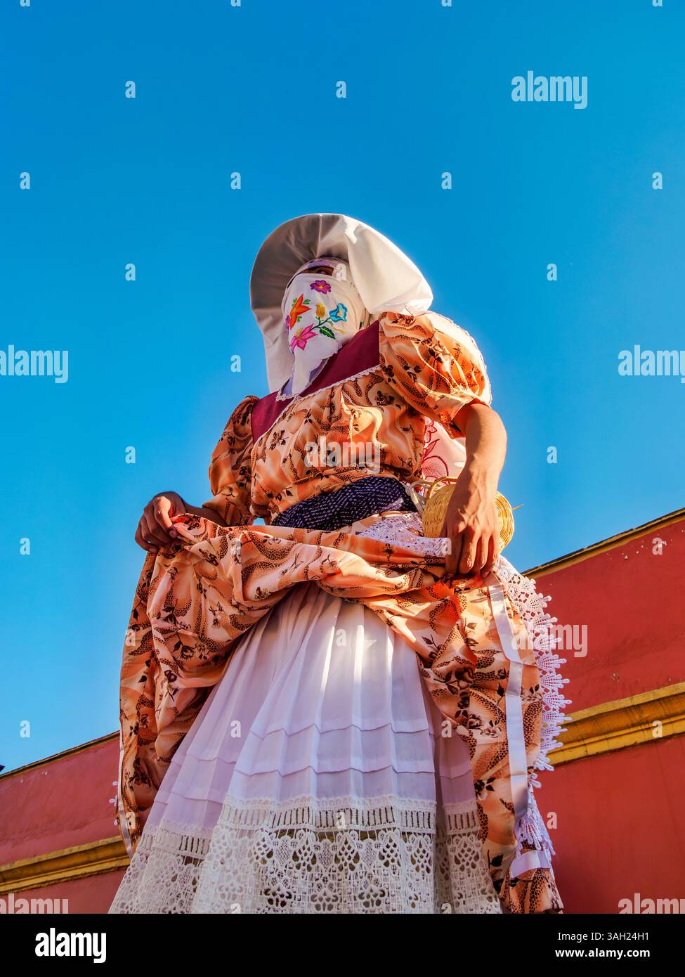 People on stilts, Carnival Parade at the Xolotl Street, Oaxaca de ...