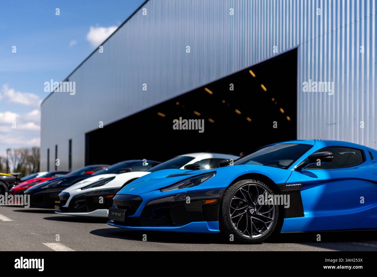 Zagreb, Croatia. 09th Apr, 2025. Rimac brought together eight Nevera ...