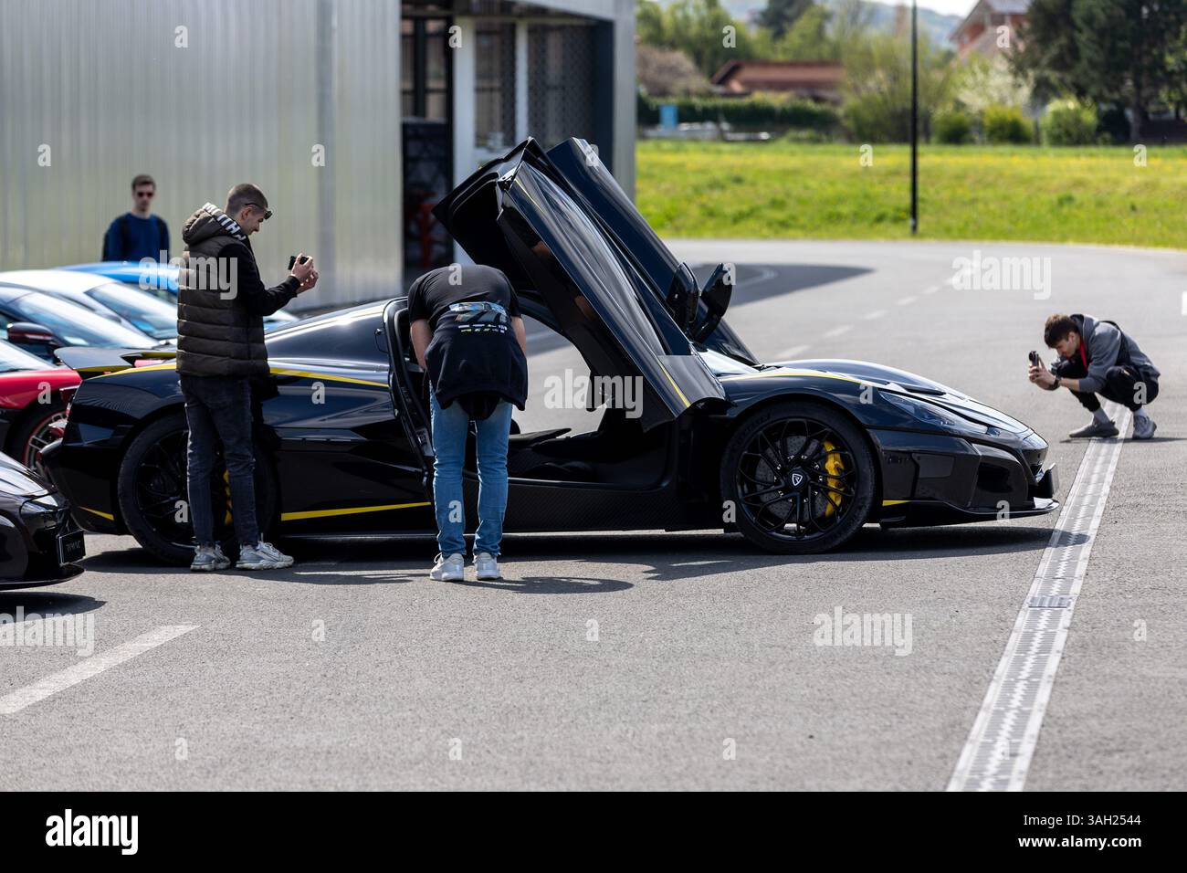 Zagreb, Croatia. 09th Apr, 2025. Rimac brought together eight Nevera ...